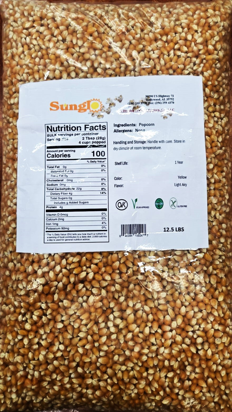 POPCORN KERNEL BAG 12.5 LBS – YC Depot